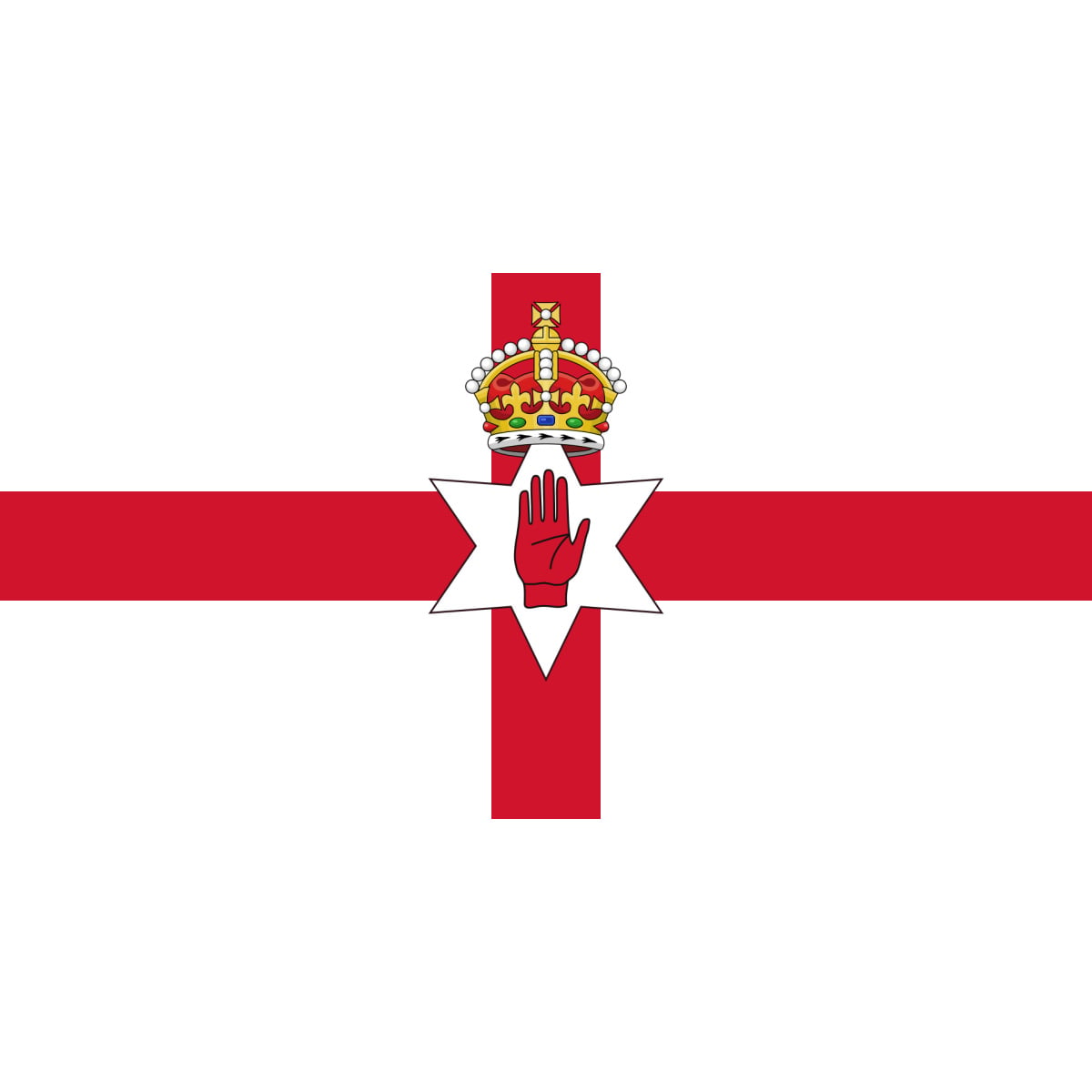 Giant Northern Ireland Red Hand 8'x5' - World Flag Shop